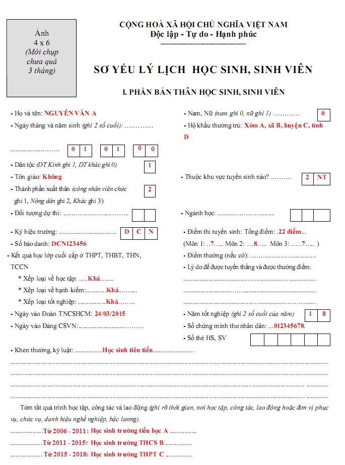 Cách Làm Hồ Sơ Nhập Học Đại Học Cao đẳng 2019